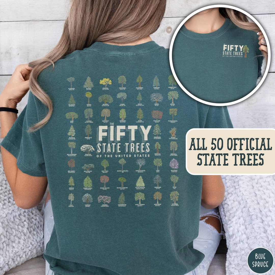 50 State Tree Lover Shirt Forester T-shirt Comfort Colors Nature ...