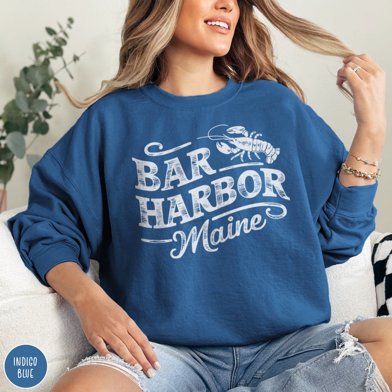 Bar Harbor Maine Sweatshirt Vintage Maine Traveler Sweater Acadia Park ...