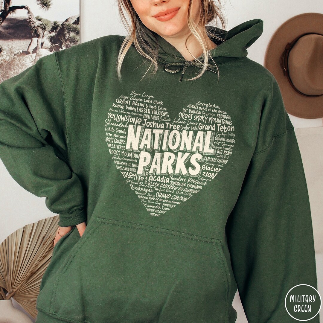 National Park Hoodie Parks Lover Sweatshirt National Park Shirt Outdoor ...
