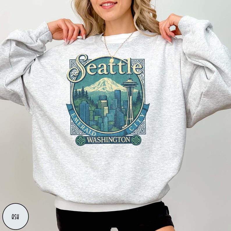 Seattle Sweatshirt PNW Washington State Sweatshirt Pacific Northwest ...