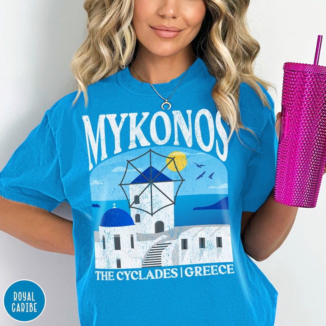 Greek Shirt, Mykonos Shirt, Greece Shirt, Mediterranean Cruise Shirt ...