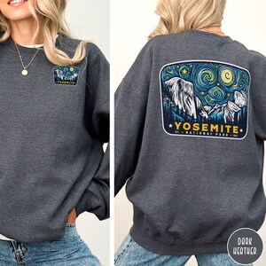 Starry Night Yosemite National Park Sweatshirt California Traveler ...