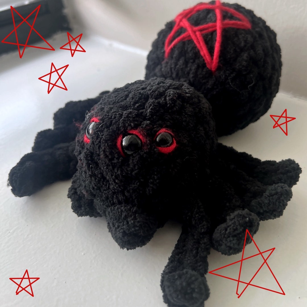 Morose, the Spooky Star Spider Stuffy - Etsy