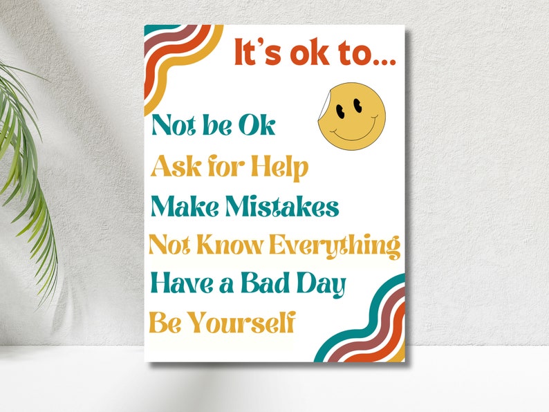 Growth Mindset Classroom Printable Posters Modern Boho - Etsy