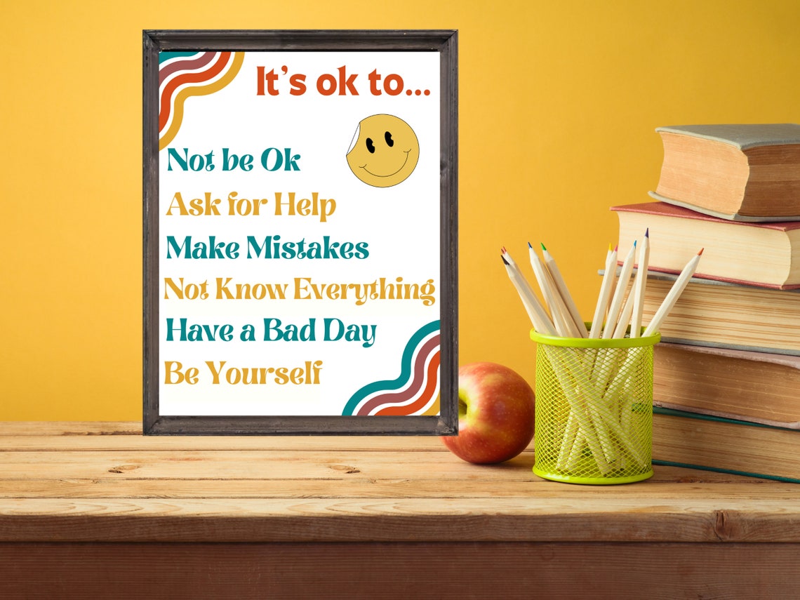 Growth Mindset Classroom Printable Posters Modern Boho - Etsy