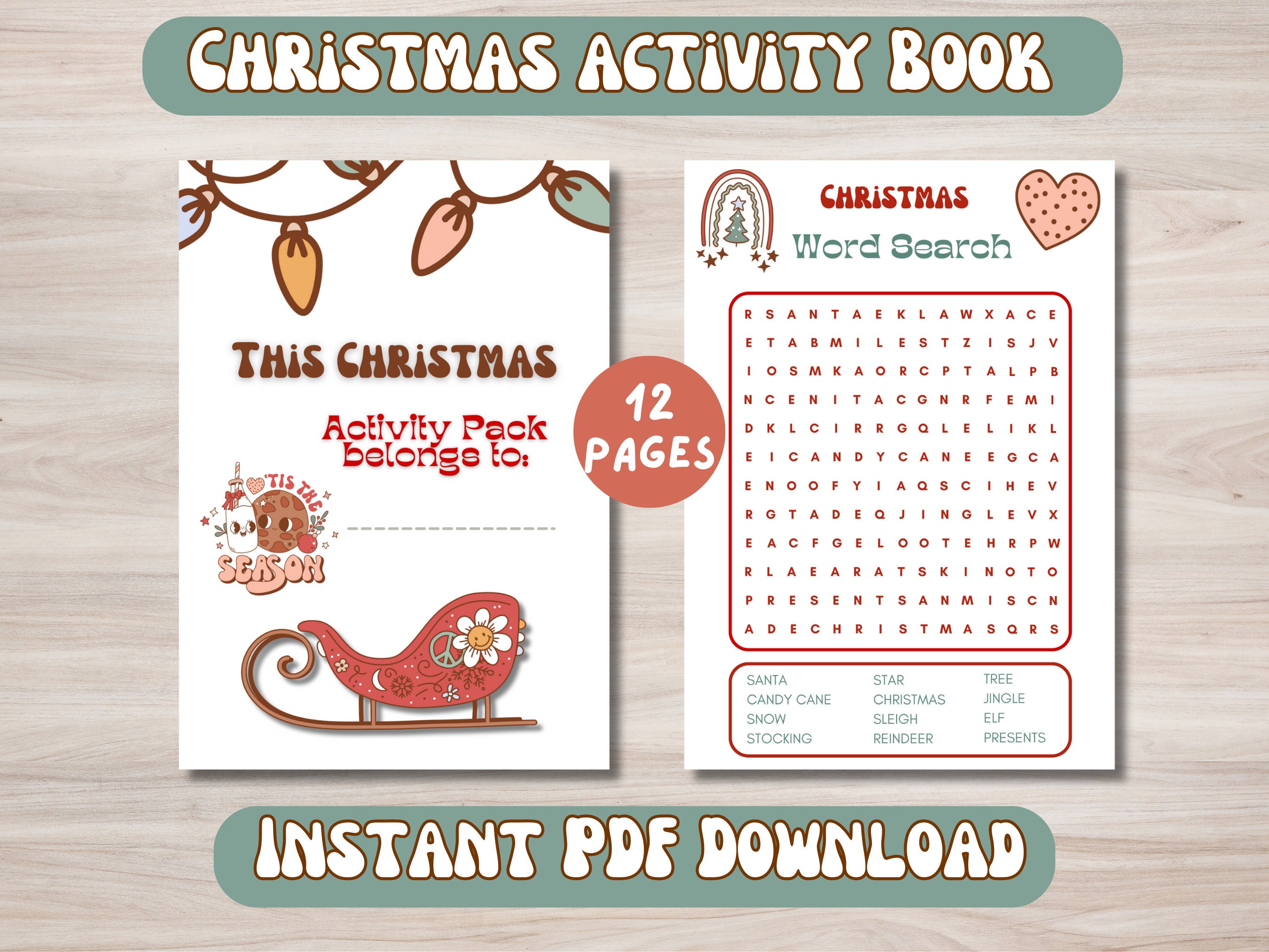 Christmas Games Printable, Printable Christmas Game, Christmas Activity ...