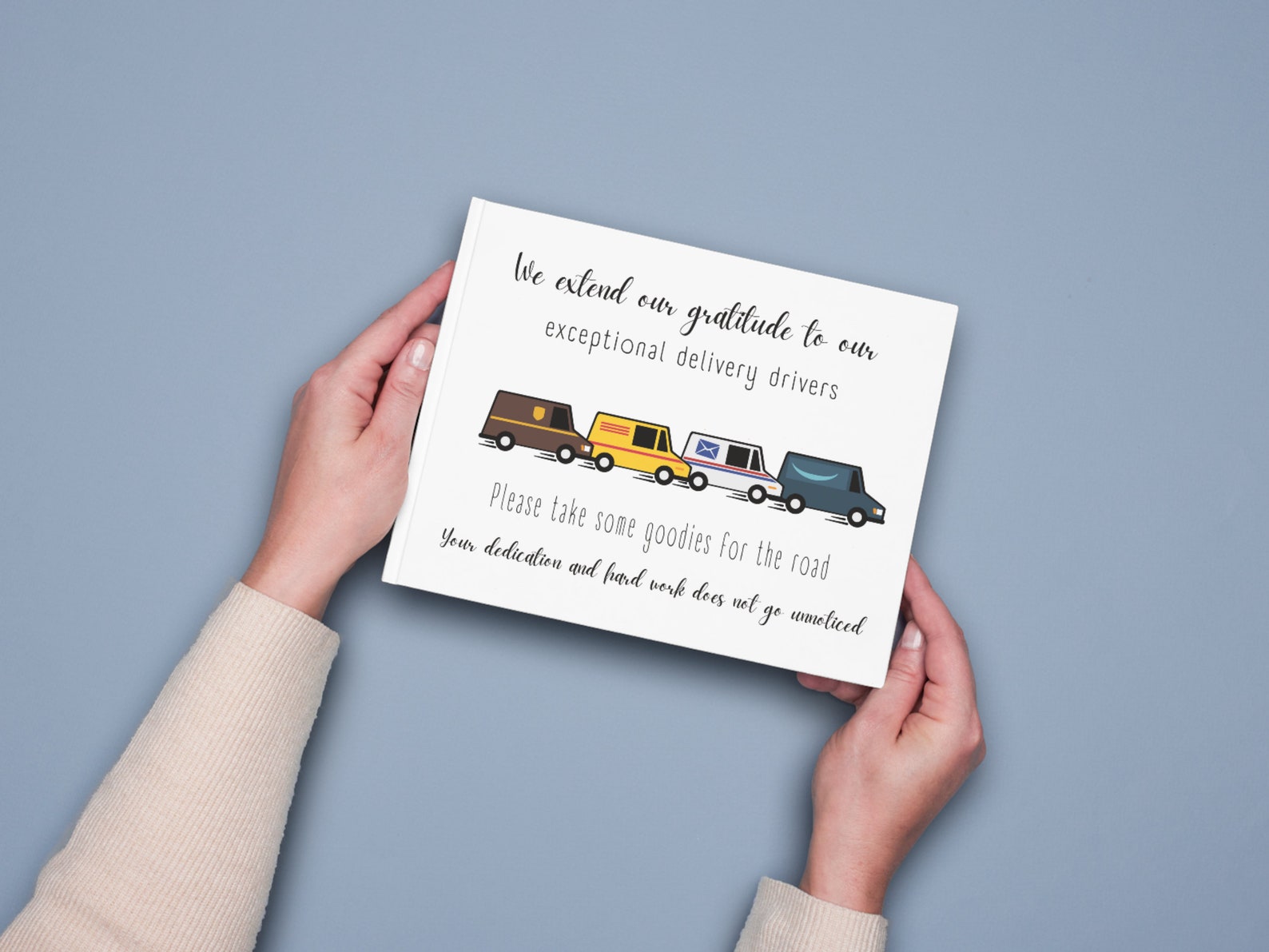 Delivery Driver Thank You Sign, Delivery Driver Snack Sign, Take a ...