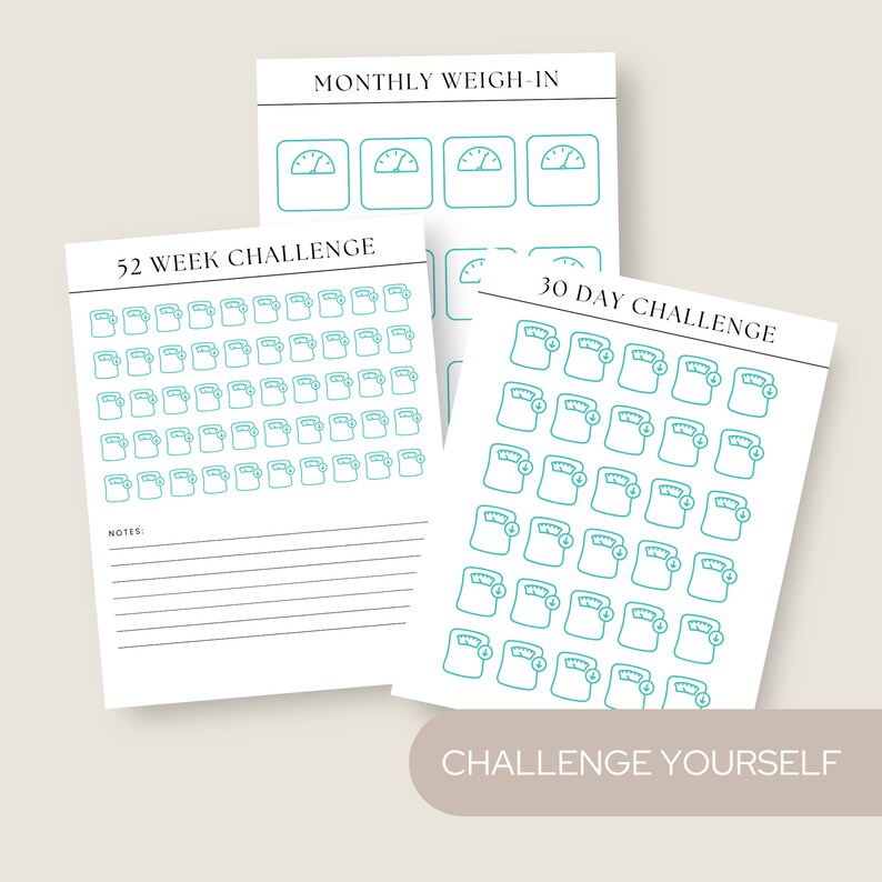 Weight Loss Journal, Weight Loss Tracker, Fitness Journal, Weight Loss ...