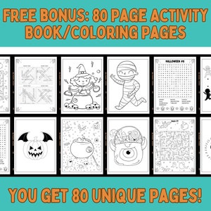 Printable Halloween Bingo, Halloween Party Game, Halloween Activity ...