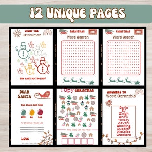 Christmas Games Printable, Printable Christmas Game, Christmas Activity ...