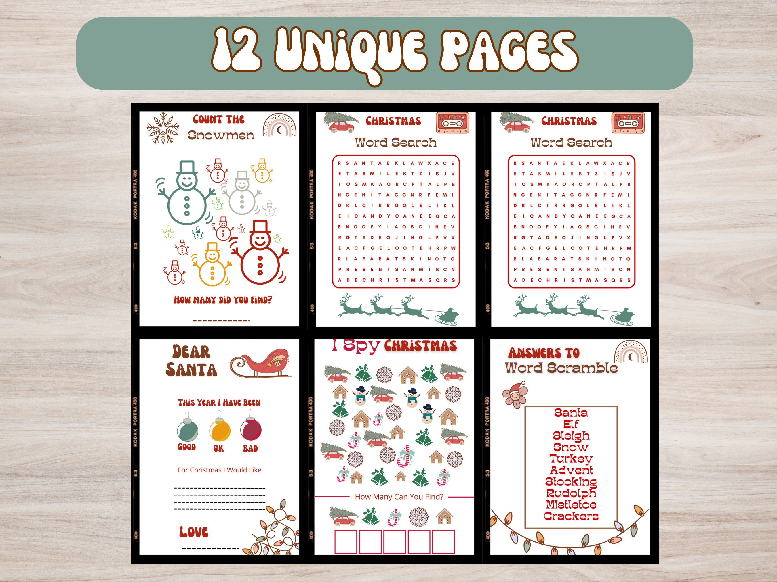 Christmas Games Printable, Printable Christmas Game, Christmas Activity ...