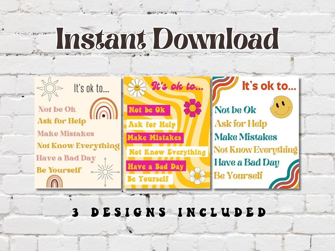 Growth Mindset Classroom Printable Posters, Modern Boho Classroom Decor ...