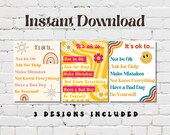 Growth Mindset Classroom Printable Posters Modern Boho - Etsy