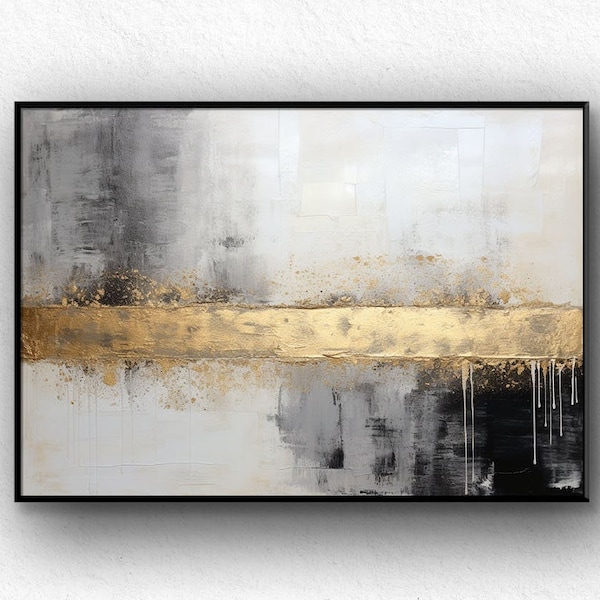 Gold Leaf Abstract - Etsy
