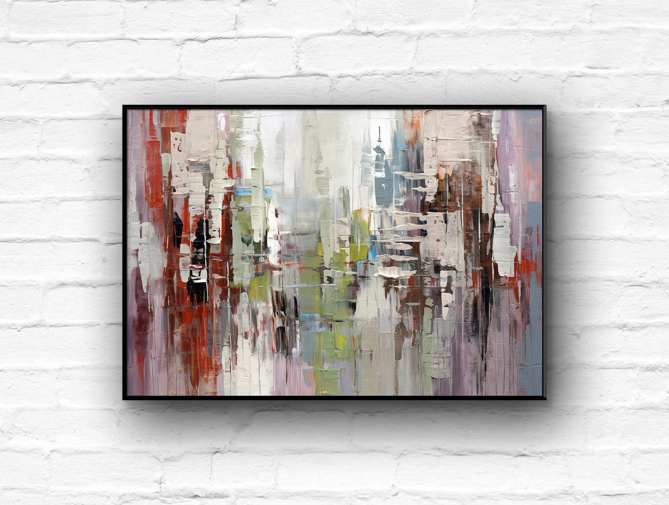 Large Colorful Abstract Painting Texture Abstract Painting Colorful ...