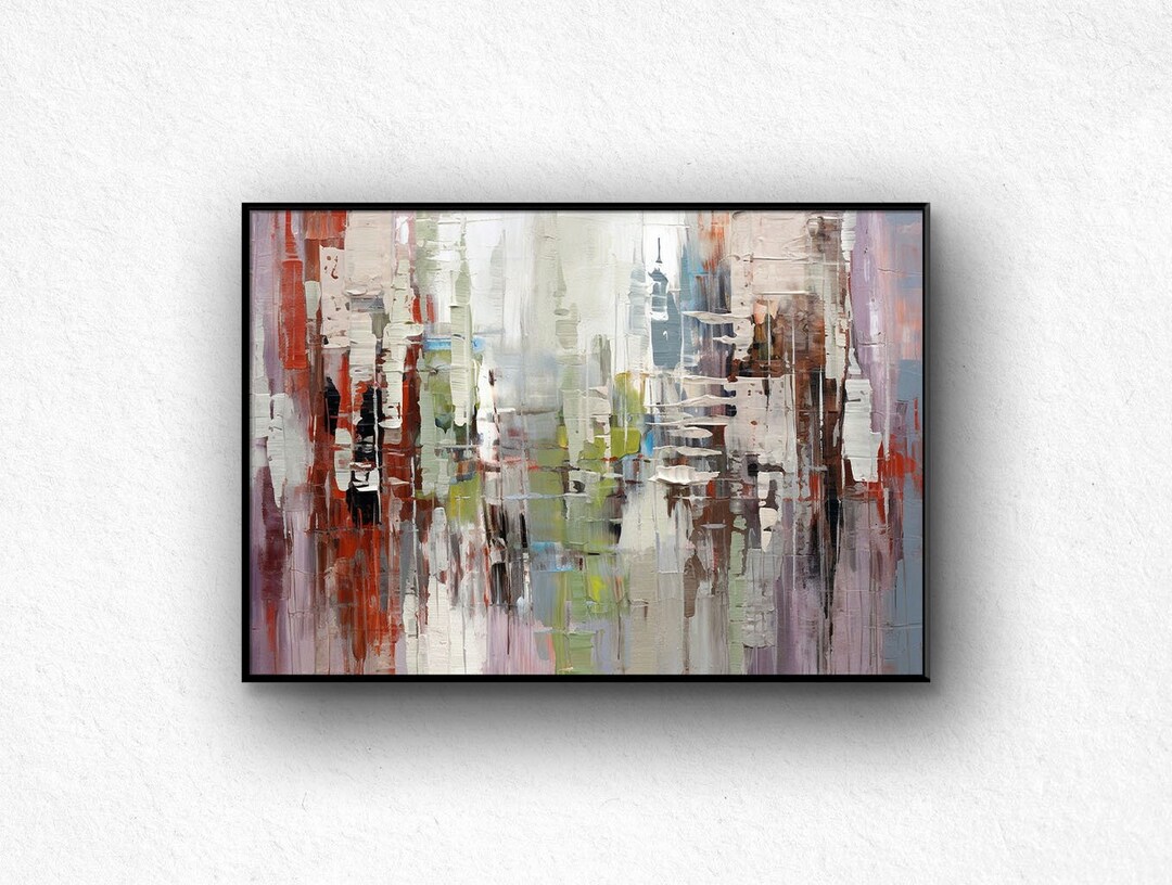 Large Colorful Abstract Painting Texture Abstract Painting Colorful ...