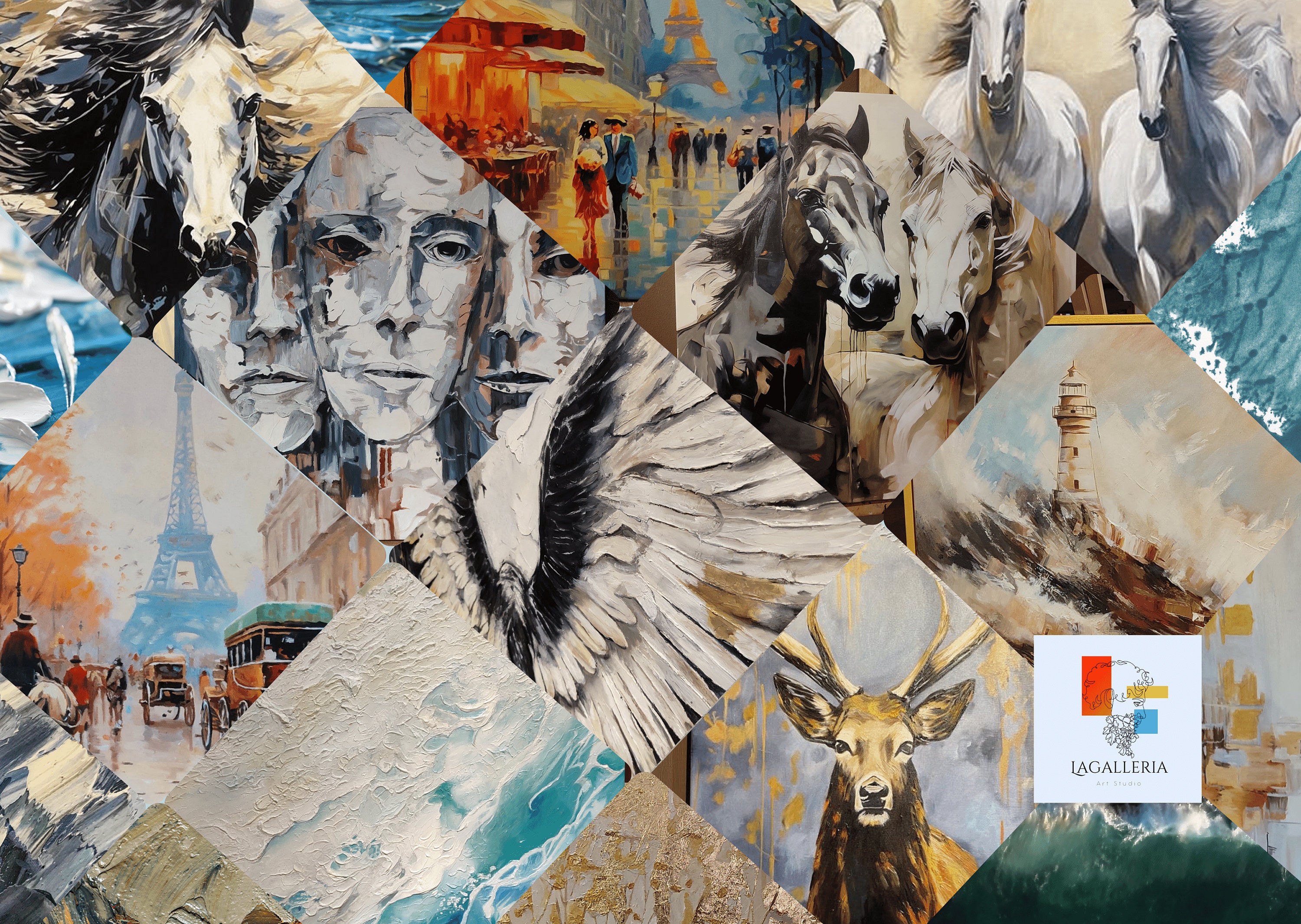 Gold, Woman Face, Red Lipstick, 100% Handmade, Textured Painting, Acrylic Abstract Oil Painting ...