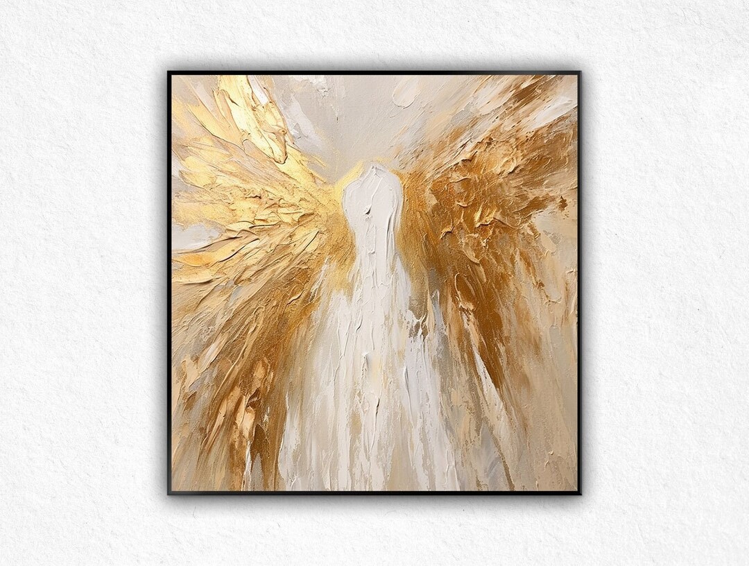 Large Original Wing Oil Painting on Canvas,angel Wings Abstract ...