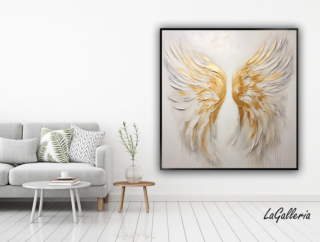 Handmade, Angel Wings Abstract Painting, Angel Wings, Original Wings ...