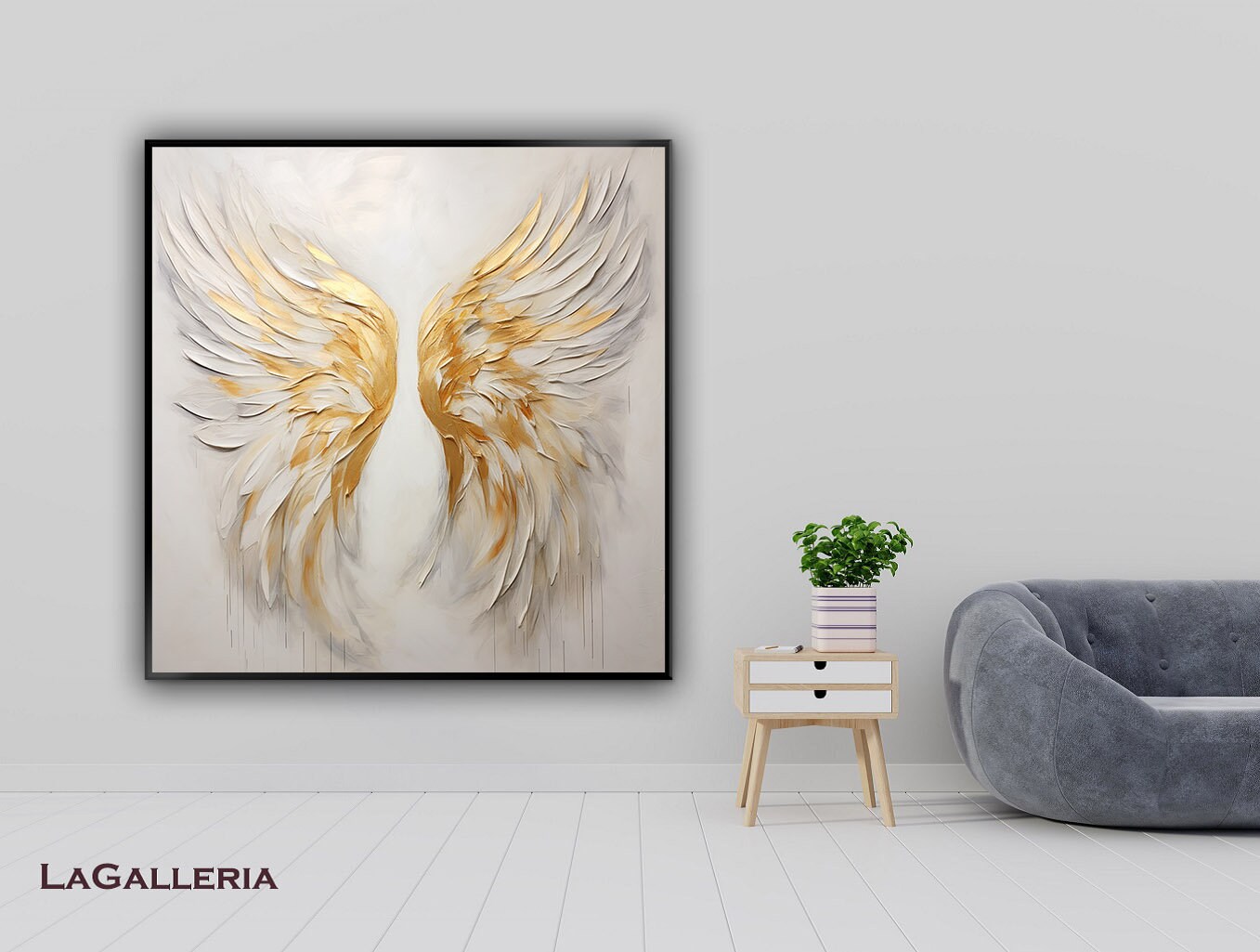 Handmade, Angel Wings Abstract Painting, Angel Wings, Original Wings ...