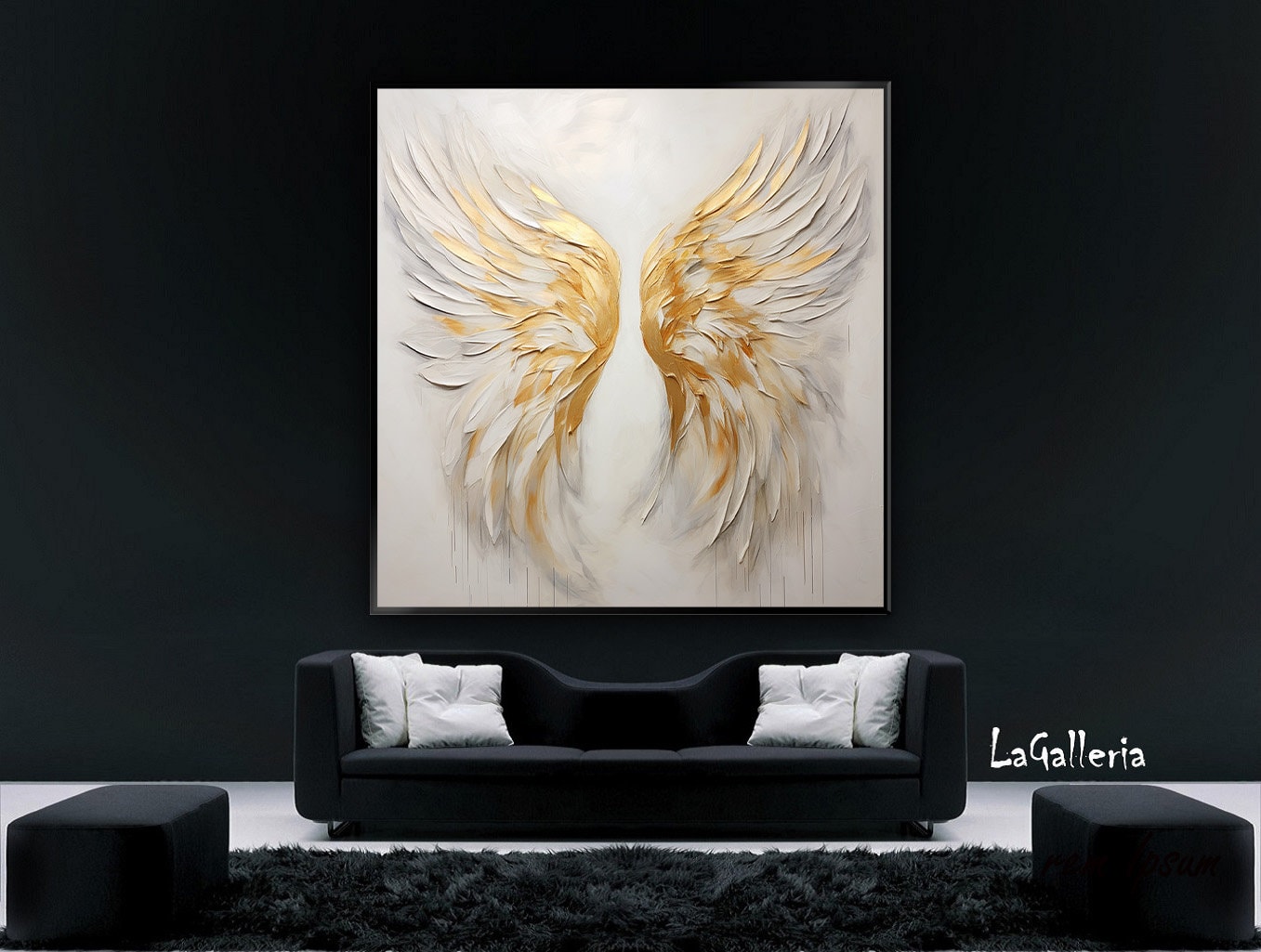 Handmade, Angel Wings Abstract Painting, Angel Wings, Original Wings ...