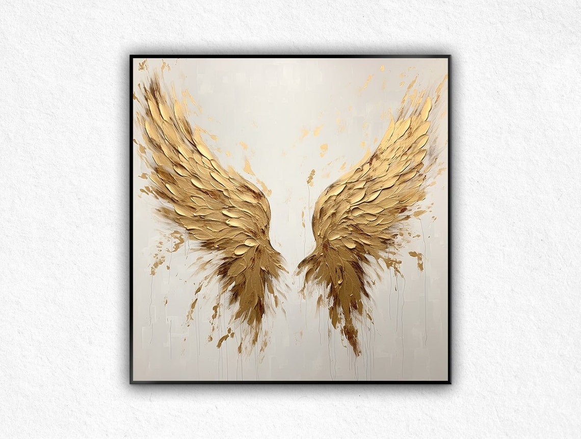 Textured Painting Wall Art Wing Art Painting Wing Canvas Painting Wing ...