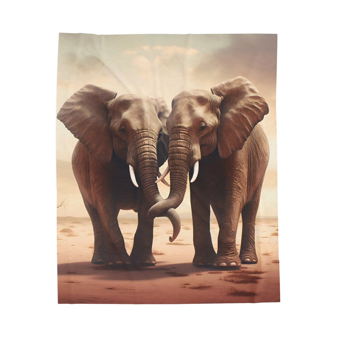 Elephant Throw Blanket / Elephant Fleece Blanket / Elephant Blanket - Etsy