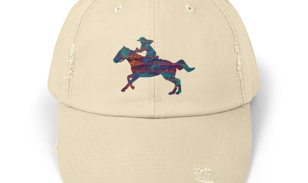 Cowgirl Barrel Racing Silhouette on a Trucker Hat - Etsy