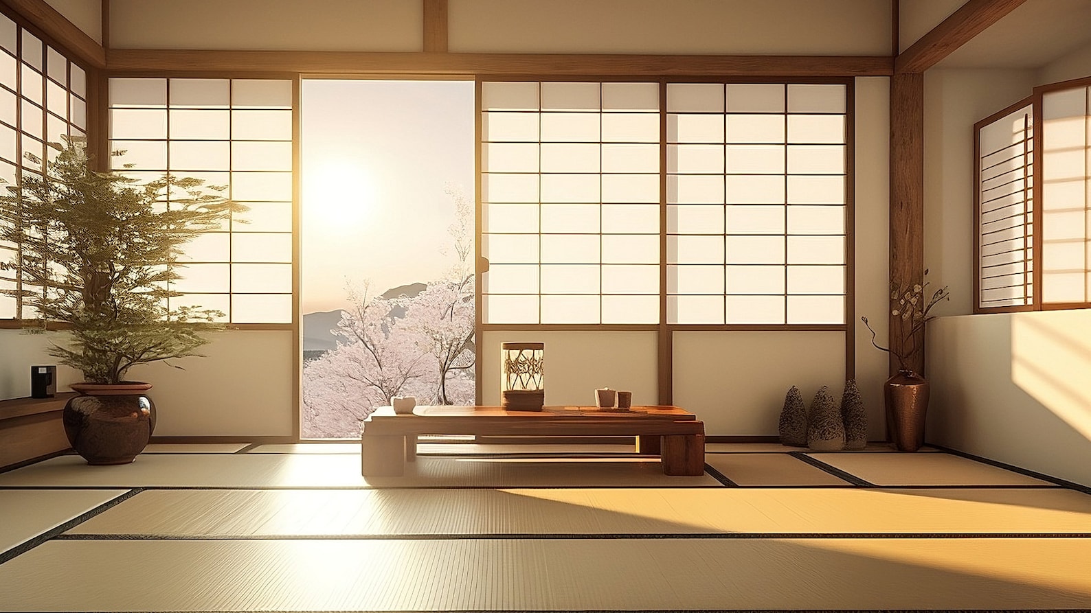 Minimalist Japan Clean Virtual Zoom Background Microsoft Teams Video ...