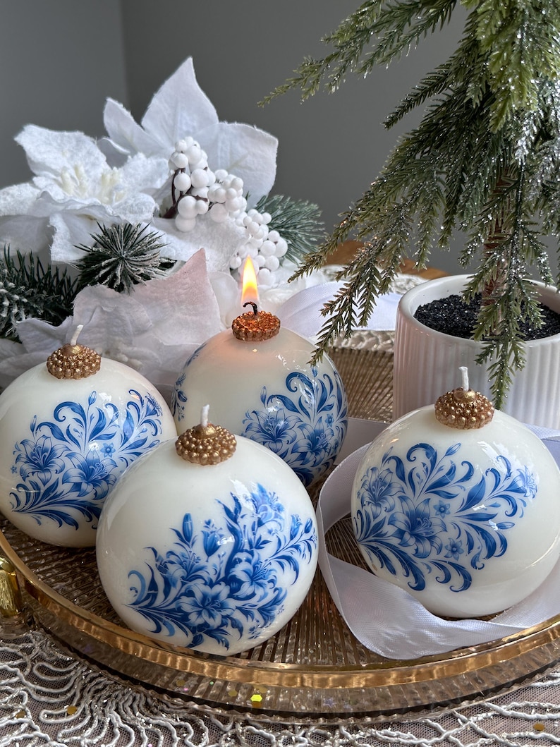 Wholesale Christmas Ornament Candles | Bulk Corporate Holiday Gifts - Etsy