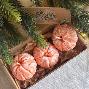 Christmas Gift Box - Mandarin Candle 3 Pcs | Coworker Gift ...