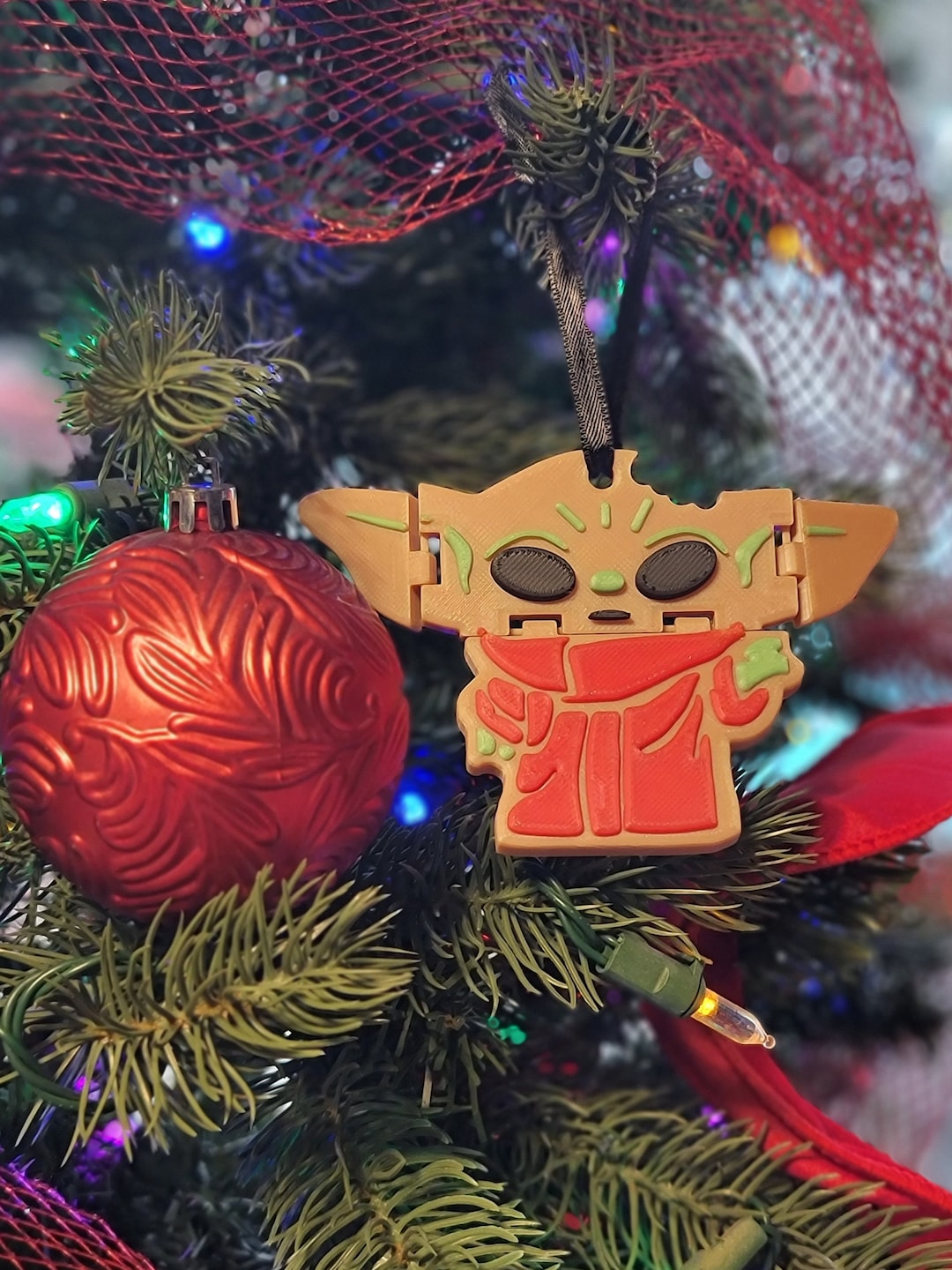 Baby Yoda Gingerbread Man Christmas Ornament Cute and Festive ...