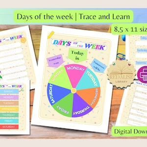 Days of the Week Wheel Printable Activity Pack | Classroom Calendar ...
