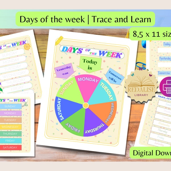 Days of the Week Wheel - Etsy