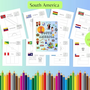 America and Oceania Flags Coloring Printable Pages | 63 America and ...