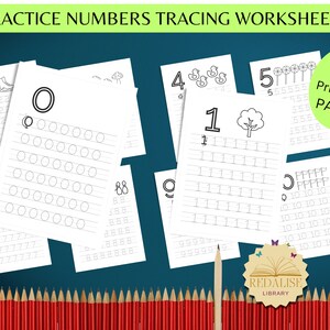 Tracing Numbers 0-10 and Coloring Images Kit | Printable Educational ...