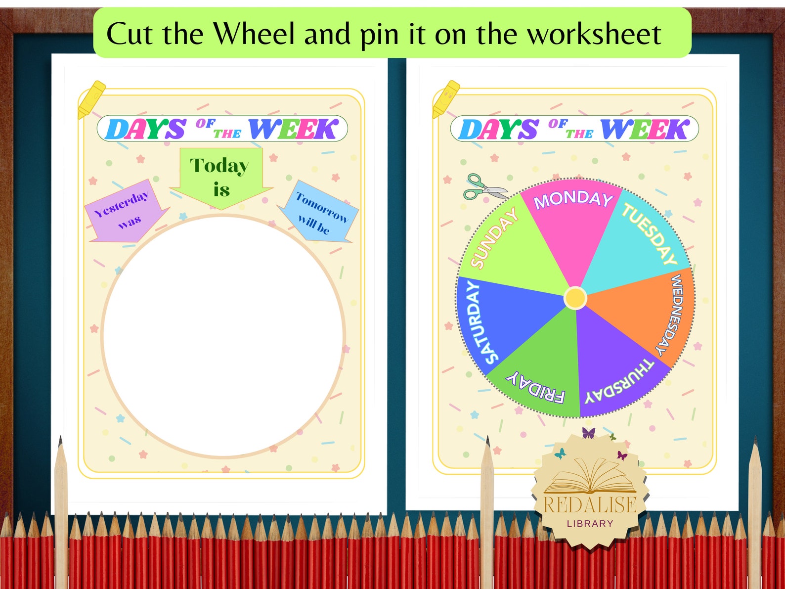 Days of the Week Wheel Printable Activity Pack | Classroom Calendar ...