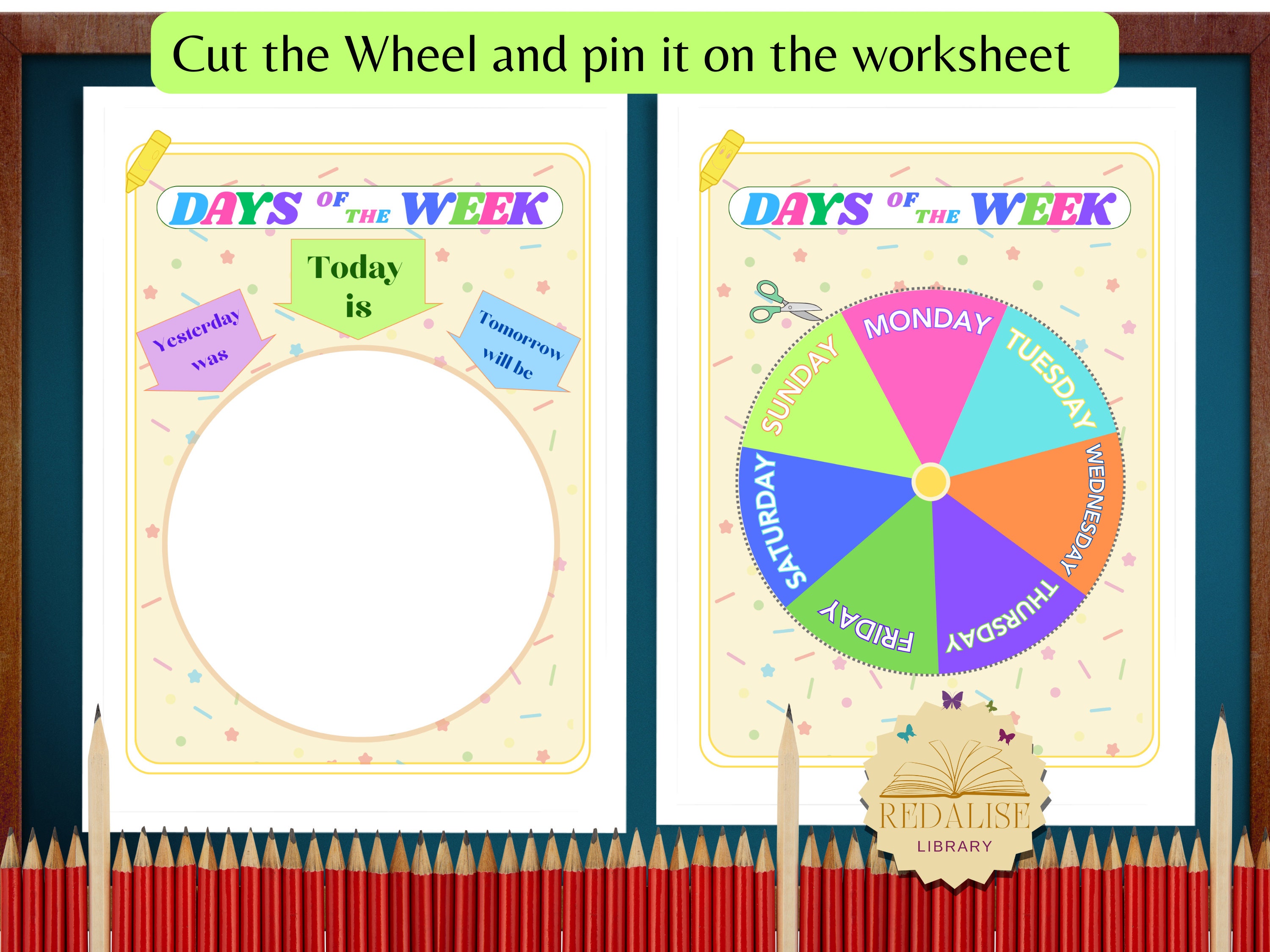 Days of the Week Wheel Printable Activity Pack | Classroom Calendar ...