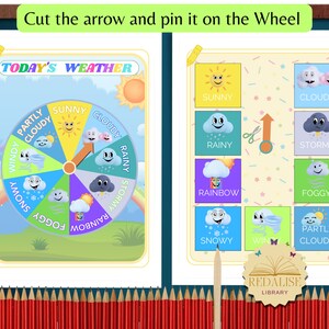 Today's Weather Printable Activity Pack | Wheel | Calendar | Montessori ...