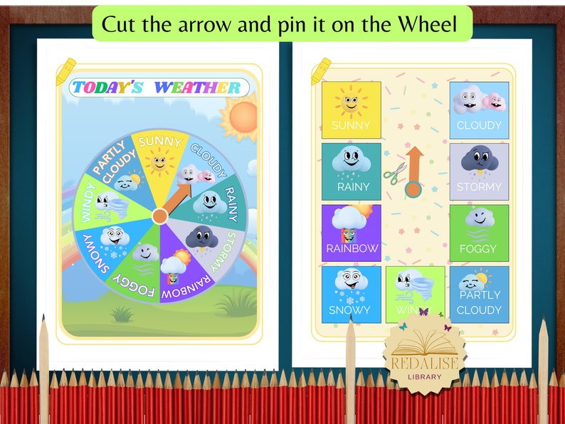 Today's Weather Printable Activity Pack | Wheel | Calendar | Montessori ...