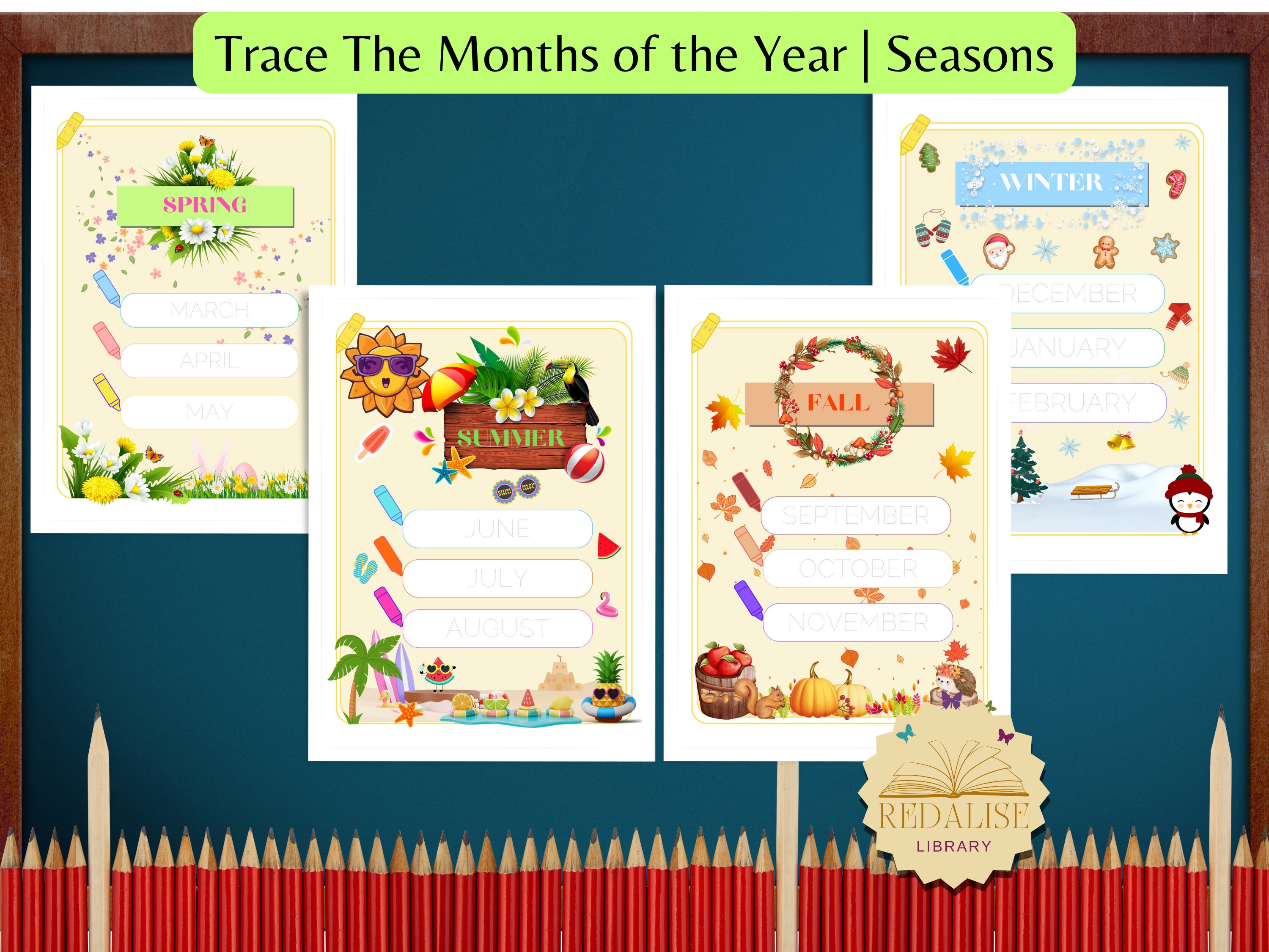 Months of the Year Wheel Seasons Printable Activity Pack | Kids ...