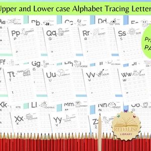 78 Alphabet Letters Tracing Worksheets, Printable , Prek Worksheets,abc ...