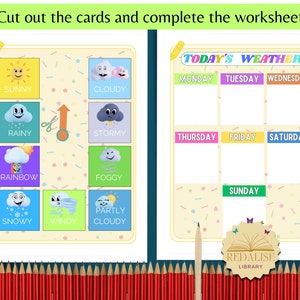 Today's Weather Printable Activity Pack | Wheel | Calendar | Montessori ...