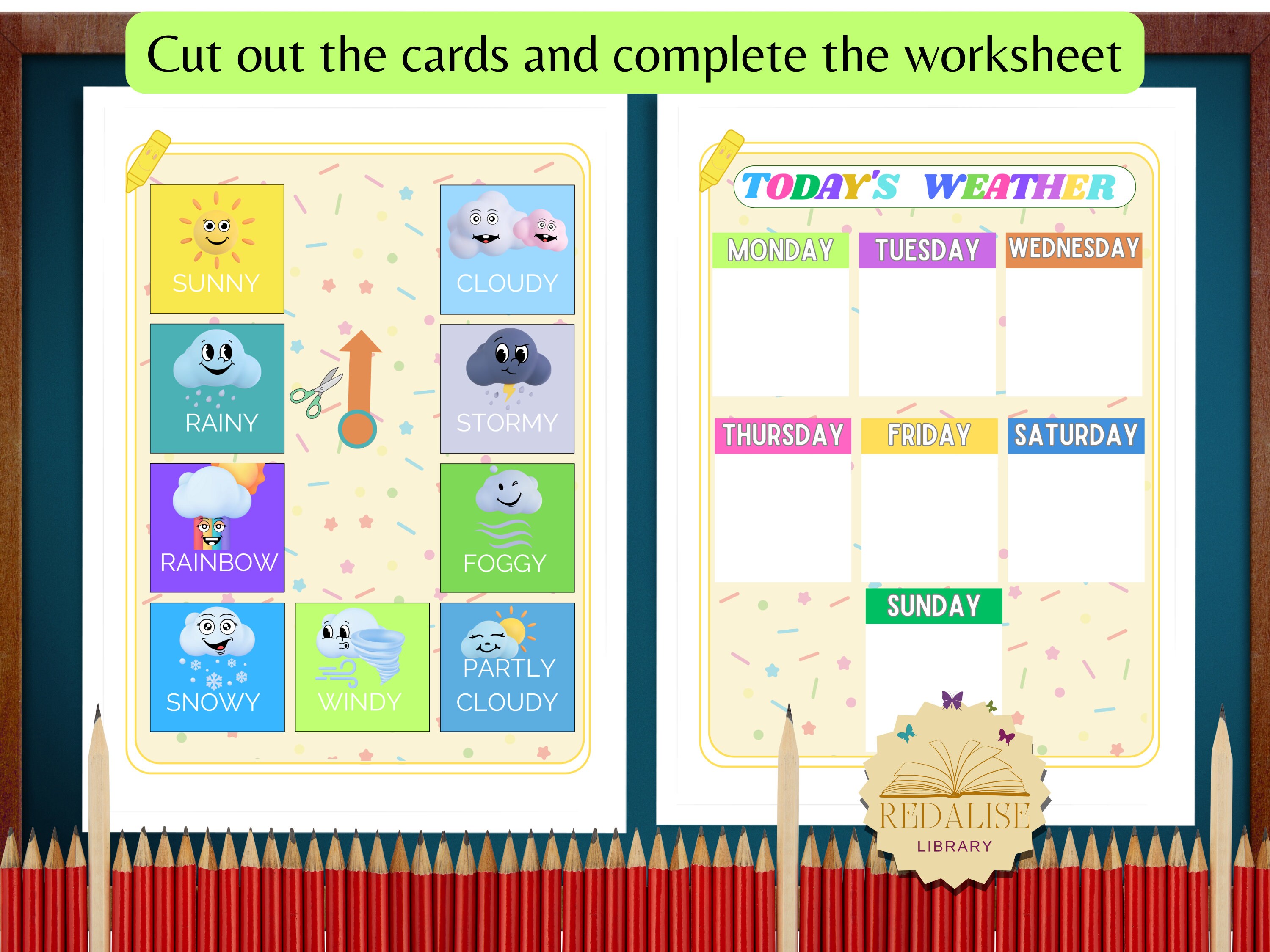 Today's Weather Printable Activity Pack | Wheel | Calendar | Montessori ...