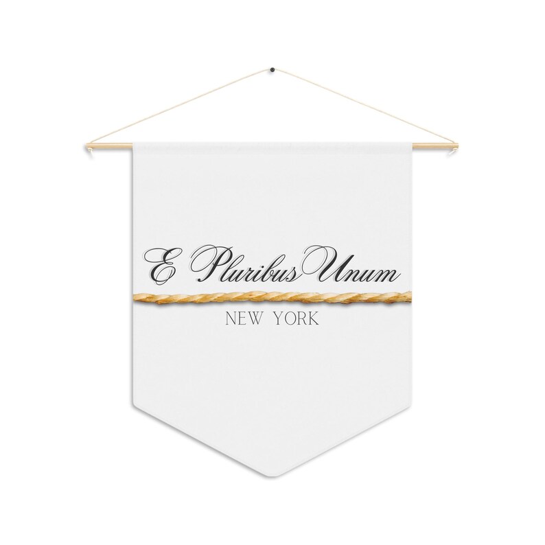 Banner, Pennant, E Pluribus Unum Design - Etsy