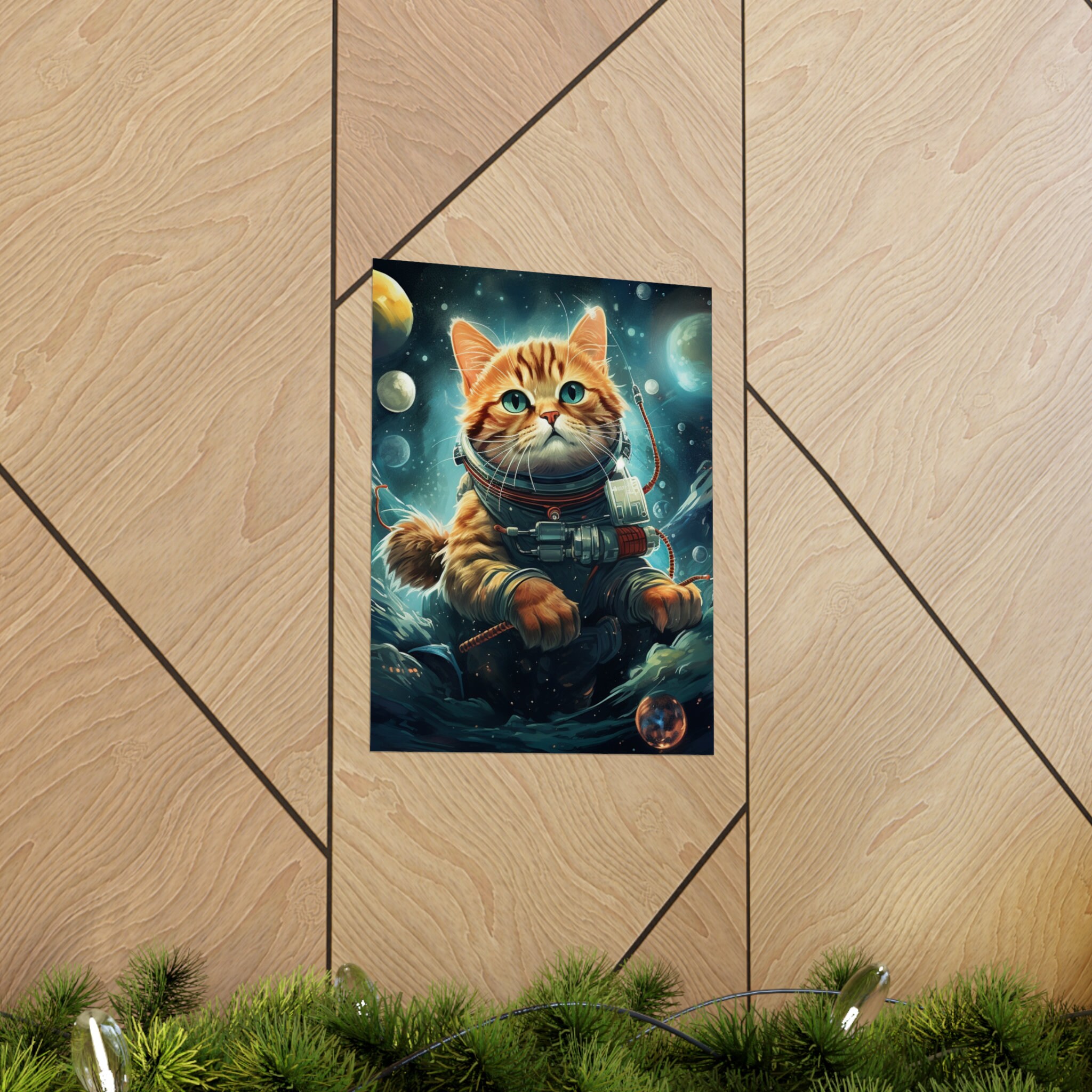 Cool Cat Posters, Space Cat Poster, Cat Poster for Cat Household - Etsy
