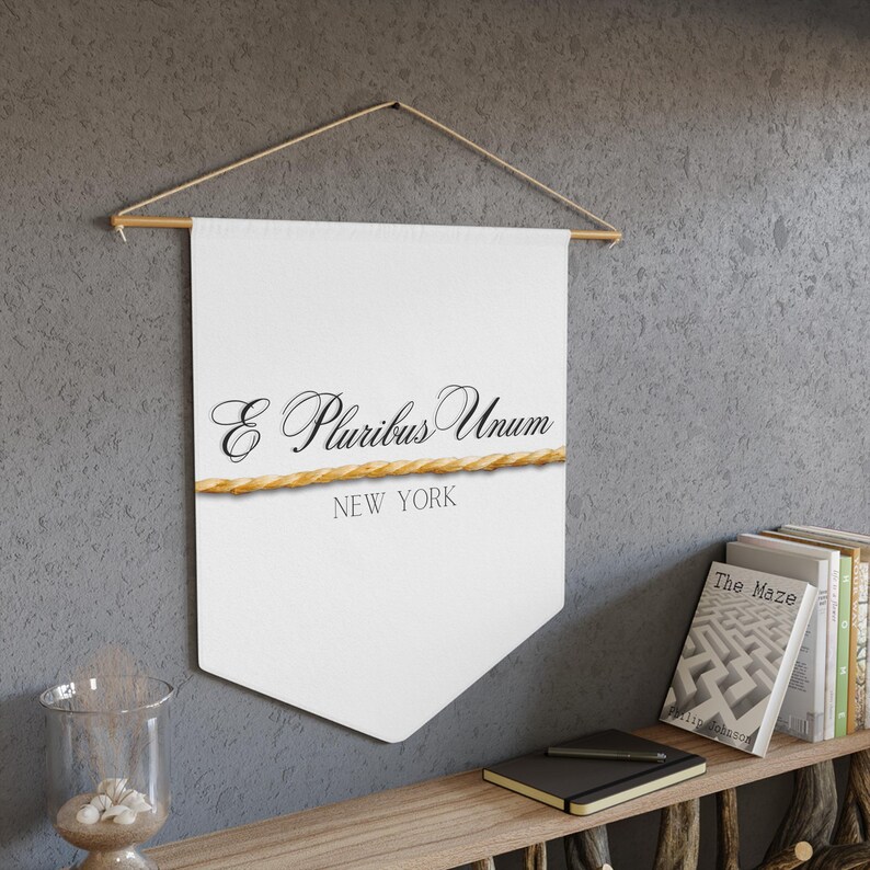 Banner, Pennant, E Pluribus Unum Design - Etsy