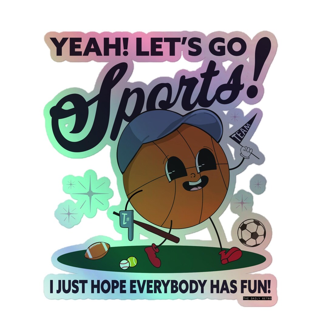 LET'S GO SPORTS | Football Sticker for Women College Football Sports ...