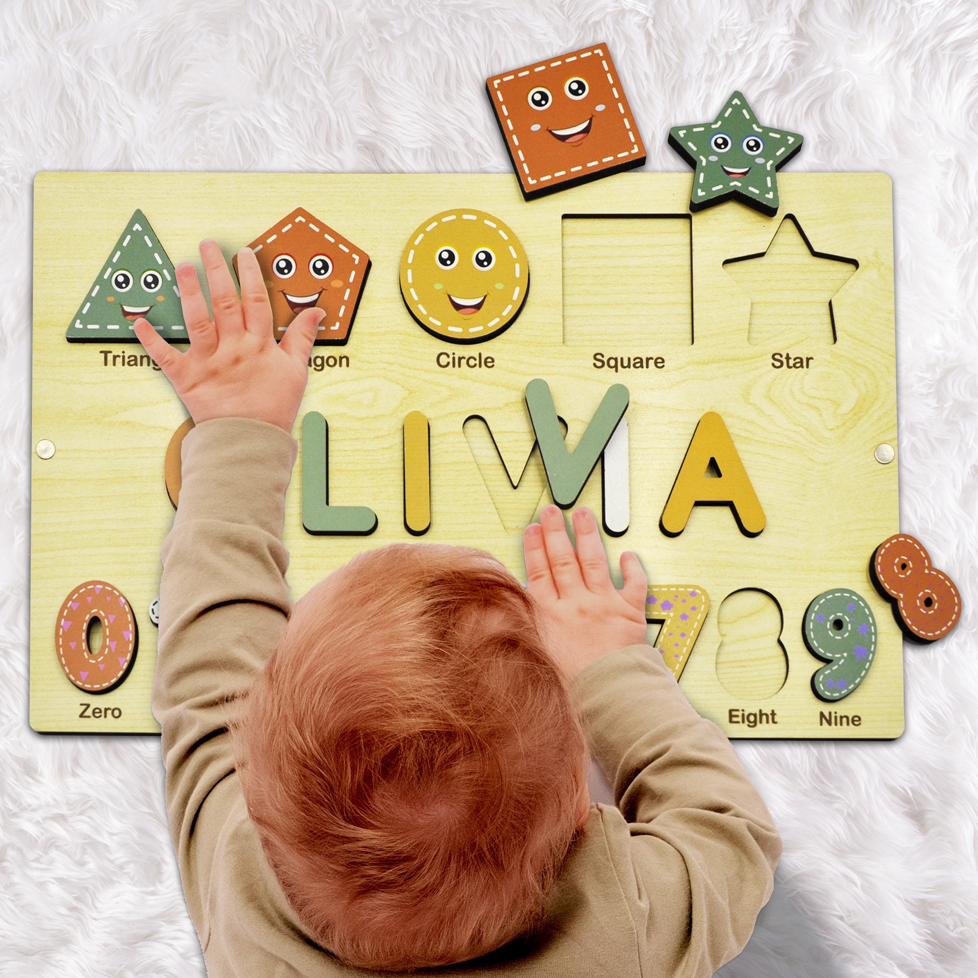 Personalized Name, Custom Name, Custom Toddler Gifts, Baby Name Toy ...