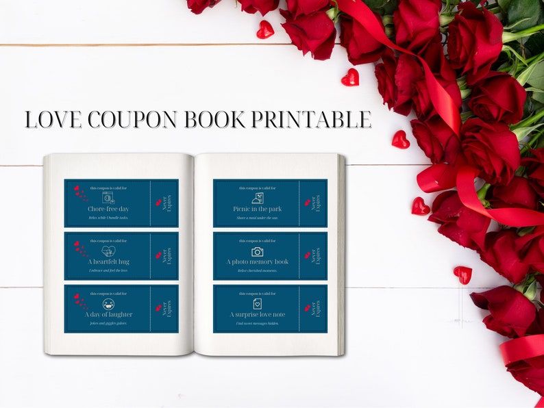 Personalized Love Coupon Book Printable: Romantic Coupons, Perfect ...